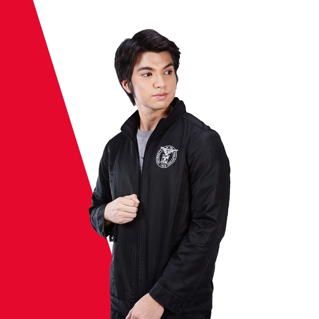UPBEAT- University of the Philippines-Corporate Jacket with Hood Black ...