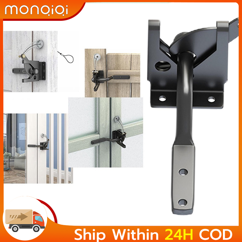 114mm Self Locking Fence Latch Steel Automatic Gravity Gate Lock Steel ...