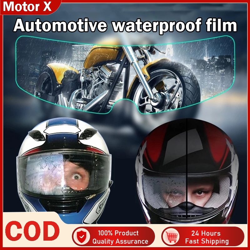 MOROR Waterproof Motorcycle Helmet Films Visor Helmet Sun Visor Pads ...