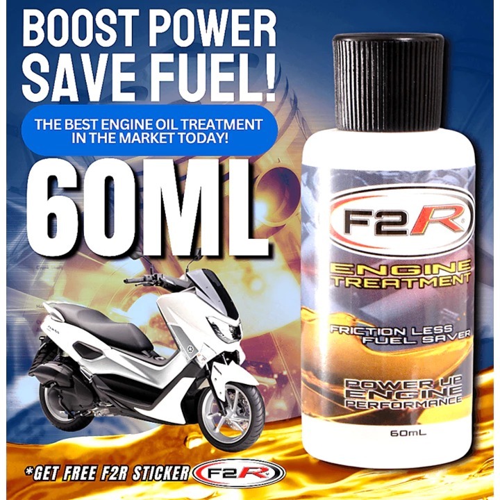 F2R Engine Treatment Additive Oil 60ML for Motorcycle Gas & Diesel ...