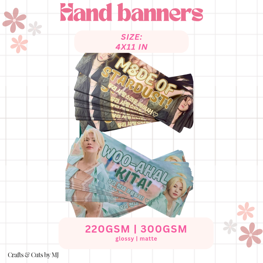 FAN CHEERING HAND BANNER | 3.5X11 | Shopee Philippines