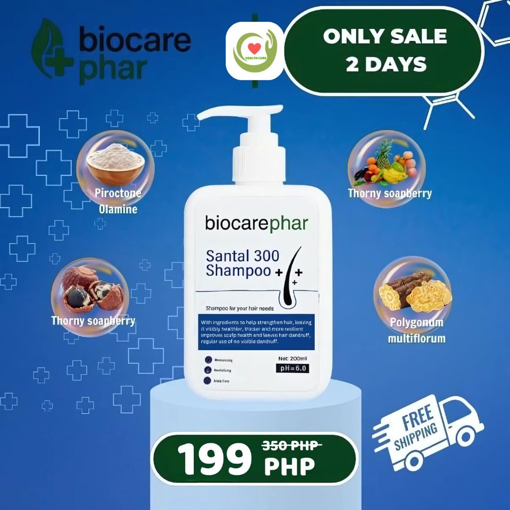 Biocare Santal 300 Anti-Dandruff Shampoo – Herbal Shampoo That Soothes ...