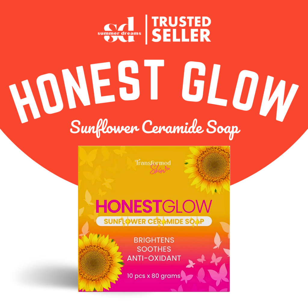 HONEST GLOW Sunflower Ceramide Soap Antioxidant Whitening Anti Aging 1 ...