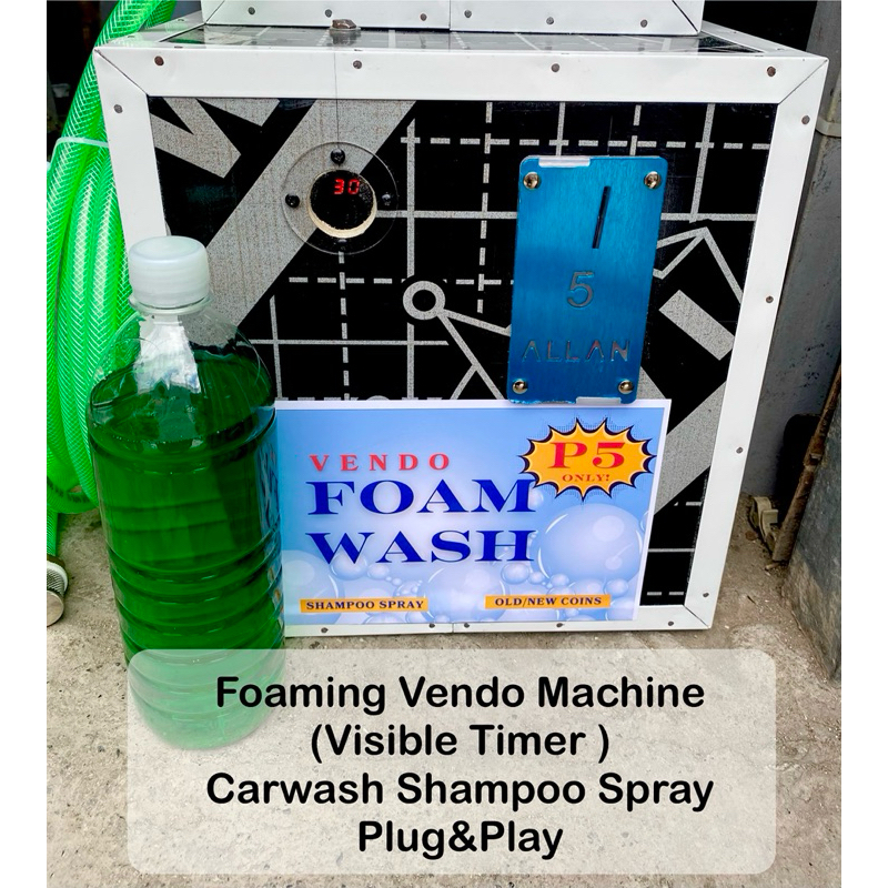 Foaming Vendo Machine( Visible Timer) Newly Build Plug&Play . Free 1L ...
