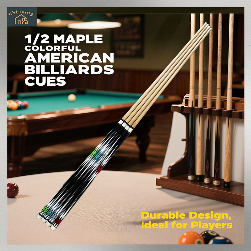 1/2Maple Superb Billiard Cue Stick 1Pcs Pool Cues 145CM Cue Sticks for ...