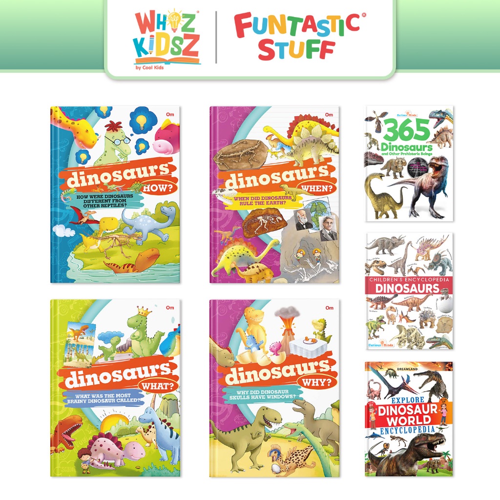 Whiz Kidsz Dinosaurs Reference Books and Encyclopedia Set for Kids ...