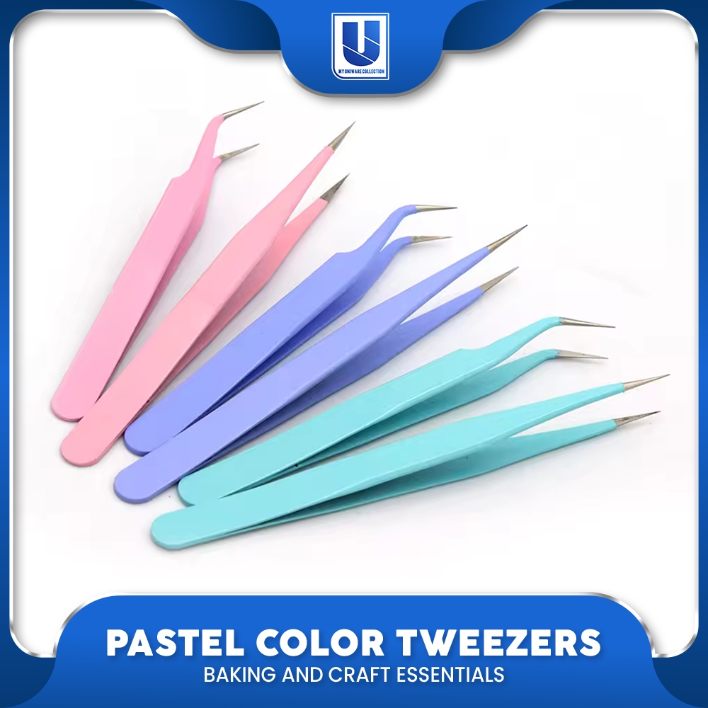 Pastel Color Tweezers Creative Design Anti Static Stainless Steel ...