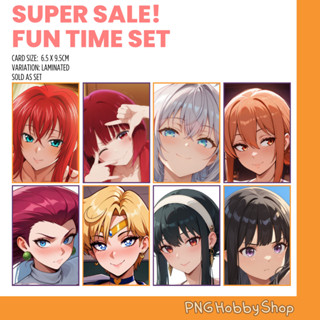 SUPER SALE! 4pcs Fun Time Set 3 Waifu Collectible Photocards Set - PNG ...