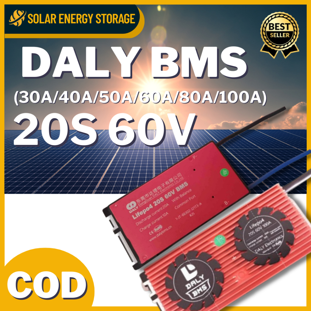 NEW DALY BMS ( 20S 60V 30A 40A 50A 60A 80A 100A ) Common Port BMS for ...