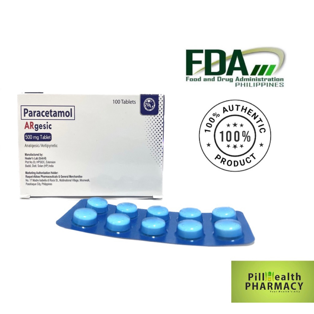 Paracetamol 500mg - 20 tablets | Shopee Philippines