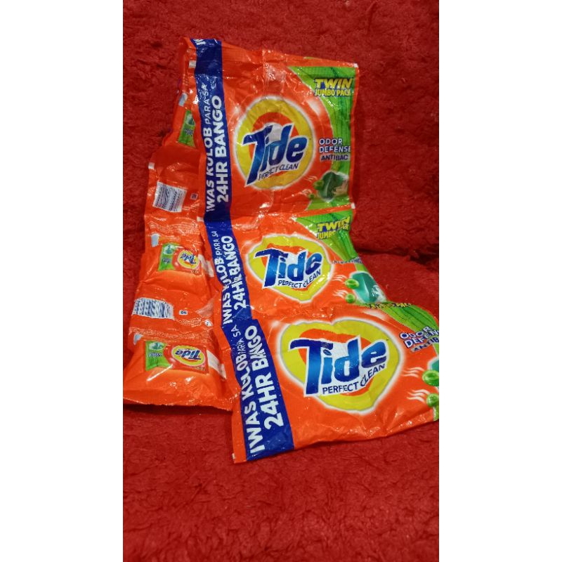 Tide Powder twin sachet by 6 odor defense Antibac | Shopee Philippines