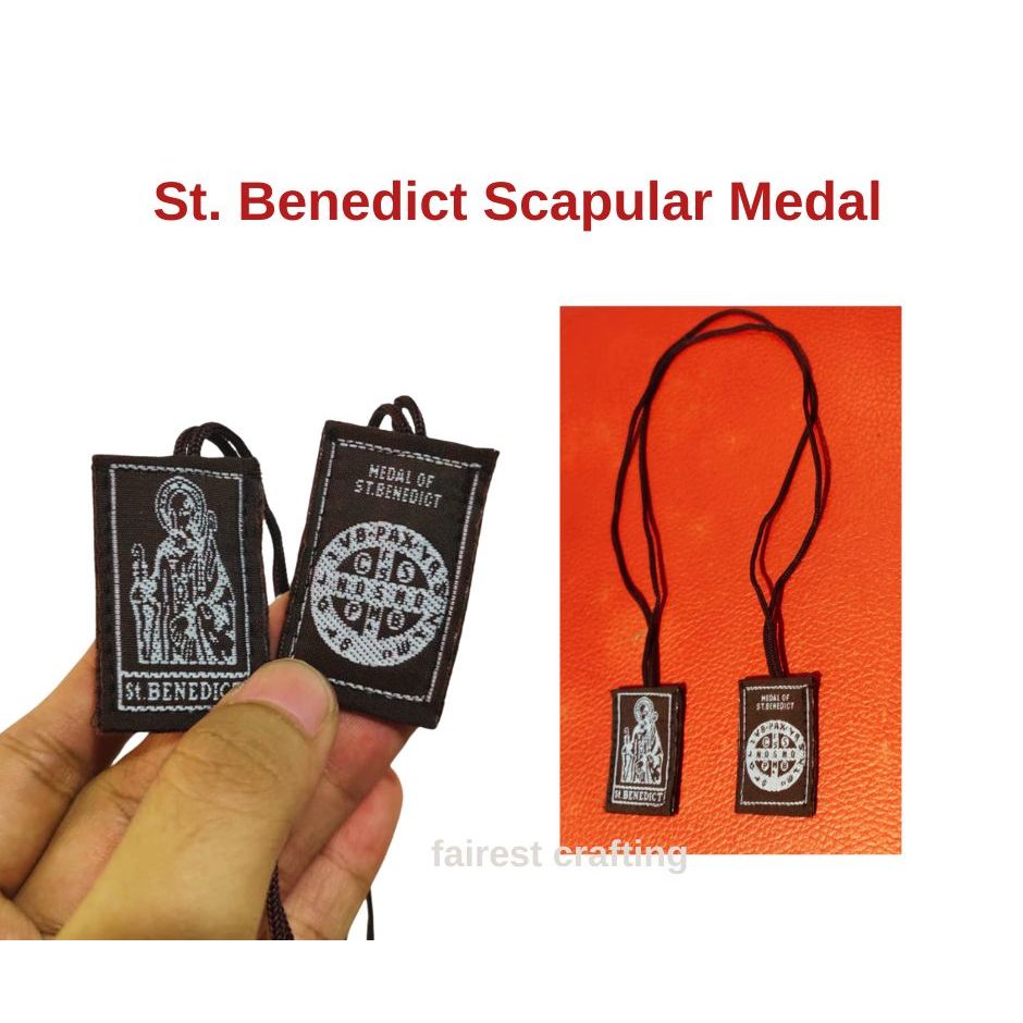 Saint Benedict Scapular Catholic Symbol | Shopee Philippines