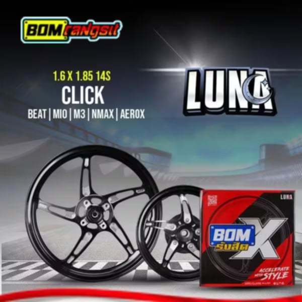 Bom Rangsit BomX Luna Mags CNC x14s 5 Spokes | Shopee Philippines