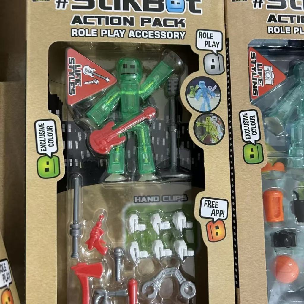 LY FAStSHipment Stikbot Puppet Sucker Robot Joint Puppet Freeze Action ...