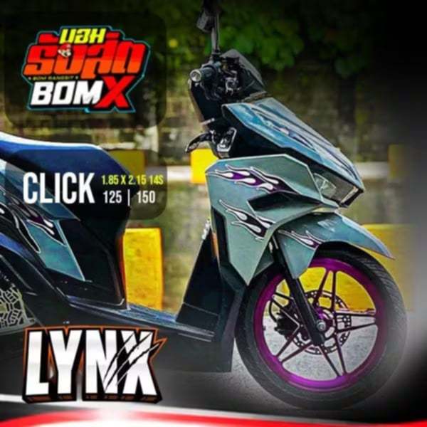 Bom Rangsit BomX Lynx Cnc Mags Click 125/150/ BEAT FI/Mio Sporty/Mio M3 ...