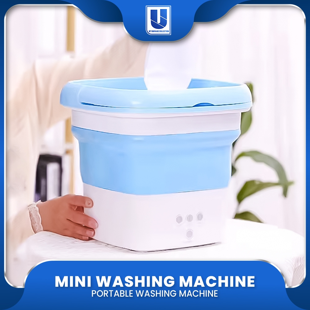 Foldable Portable Mini Washing Machine 4.5L Ultrasonic Laundry Spinner ...