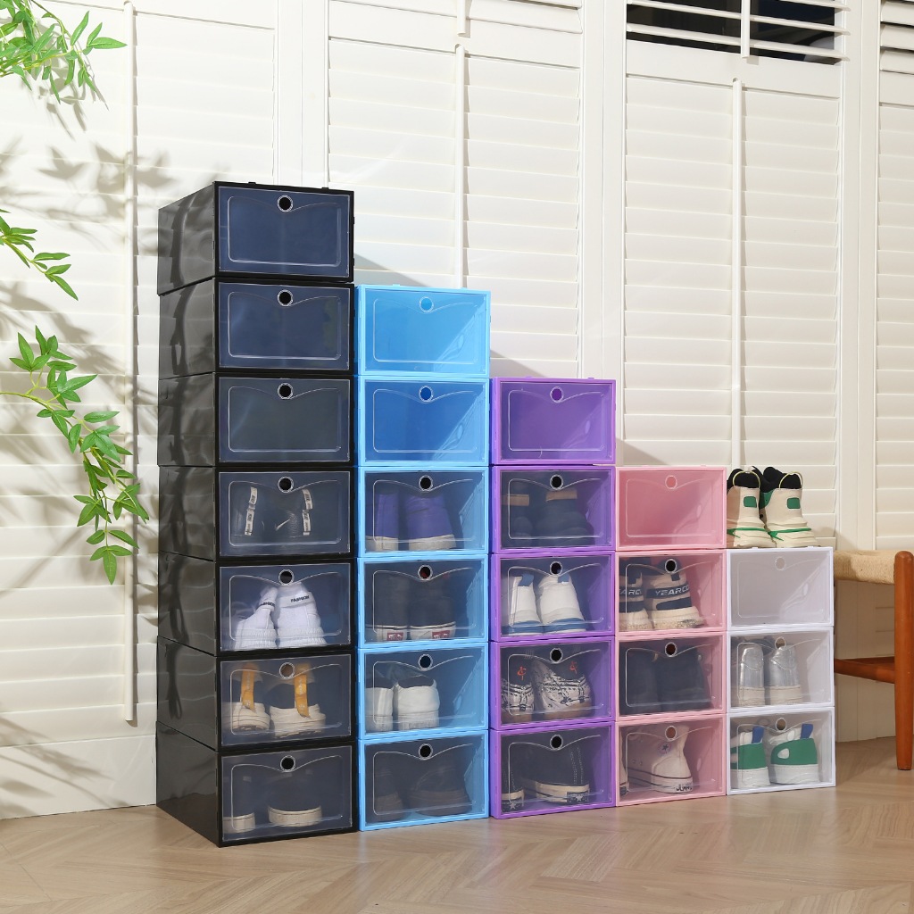Candy Color Casual Shoe Box Foldable Drawer Case Storage Organizer Cash ...