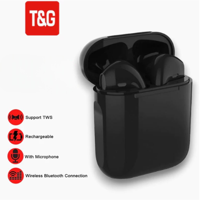 TG-11 TWS Bluetooth V5.0 HiFi Sound Lightweight Wireless Earphones with ...