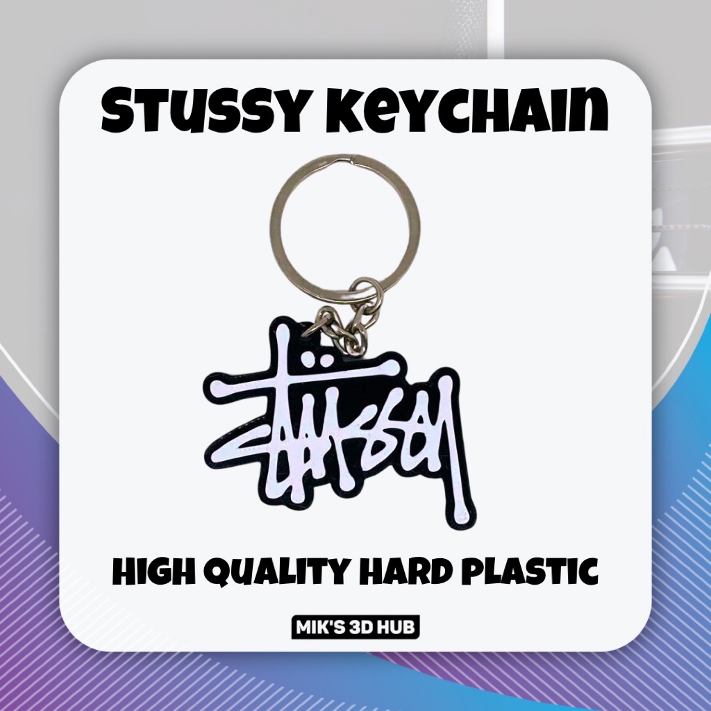 Stussy High Quality 3D Printed Keychain | Shopee Philippines