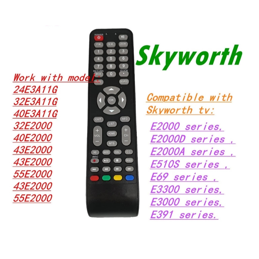 SKYWORTH Smart TV Remote Control Skyworth smart tv remote controller (sm) | Shopee Philippines