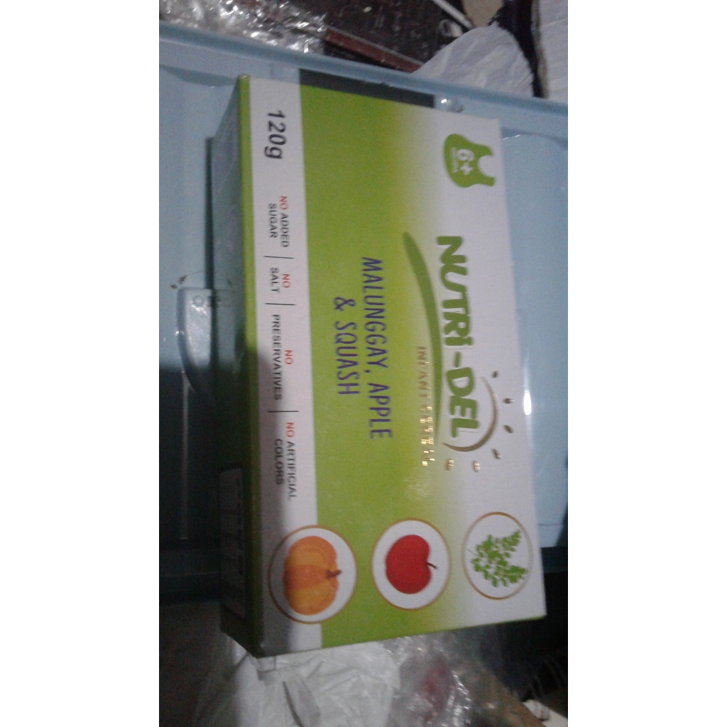 NUTRI DEL INFANT CEREAL HALAL FOOD CARROT spinach snACK VITAMIN PACK ...