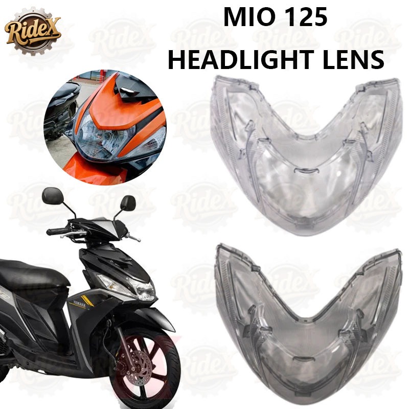 Headlight Lens for Mio I 125 Clear & Smoke & Black | Shopee Philippines