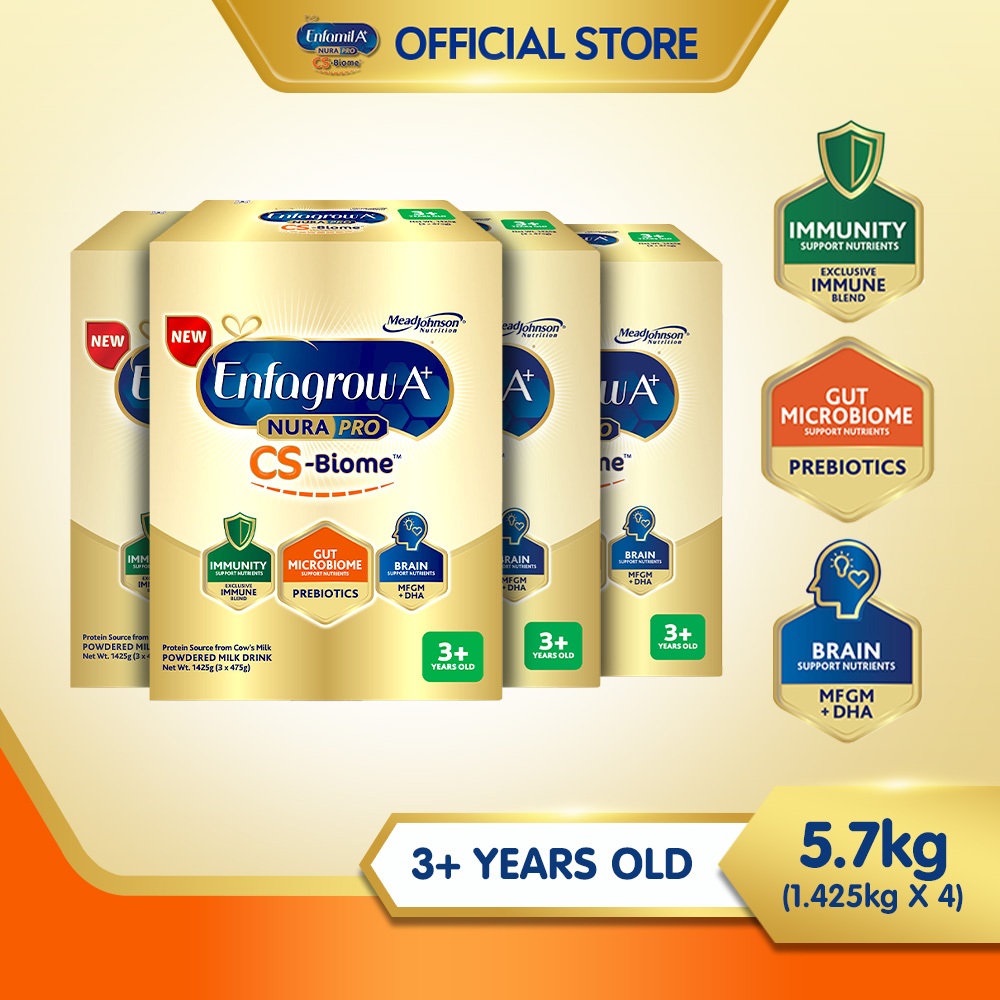 Enfagrow A+ CS Biome 5.7kg (1.425kg x 4) Powdered Milk Drink for CS ...