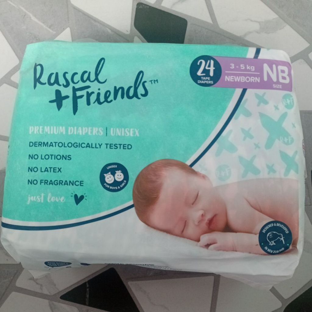 24pcs Rascal + Friends Newborn Premium Diapers (3-5KG) | Shopee Philippines