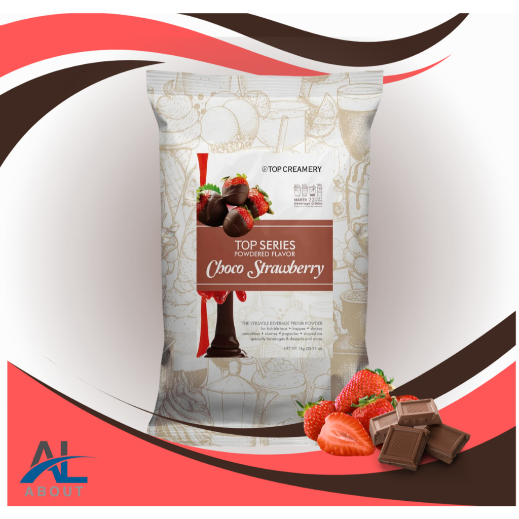 TOP Creamery Chocolate Strawberry Flavor Powder 1kg | Shopee Philippines
