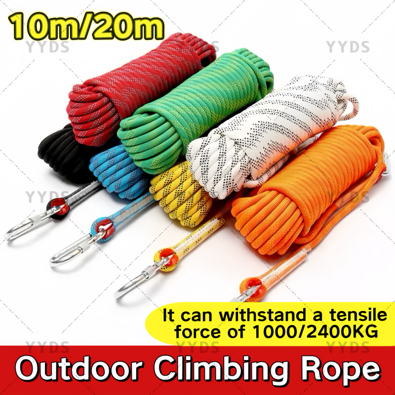 10/20M Static Utility Rope Safety Rope Climbing Rappelling Rescue ...