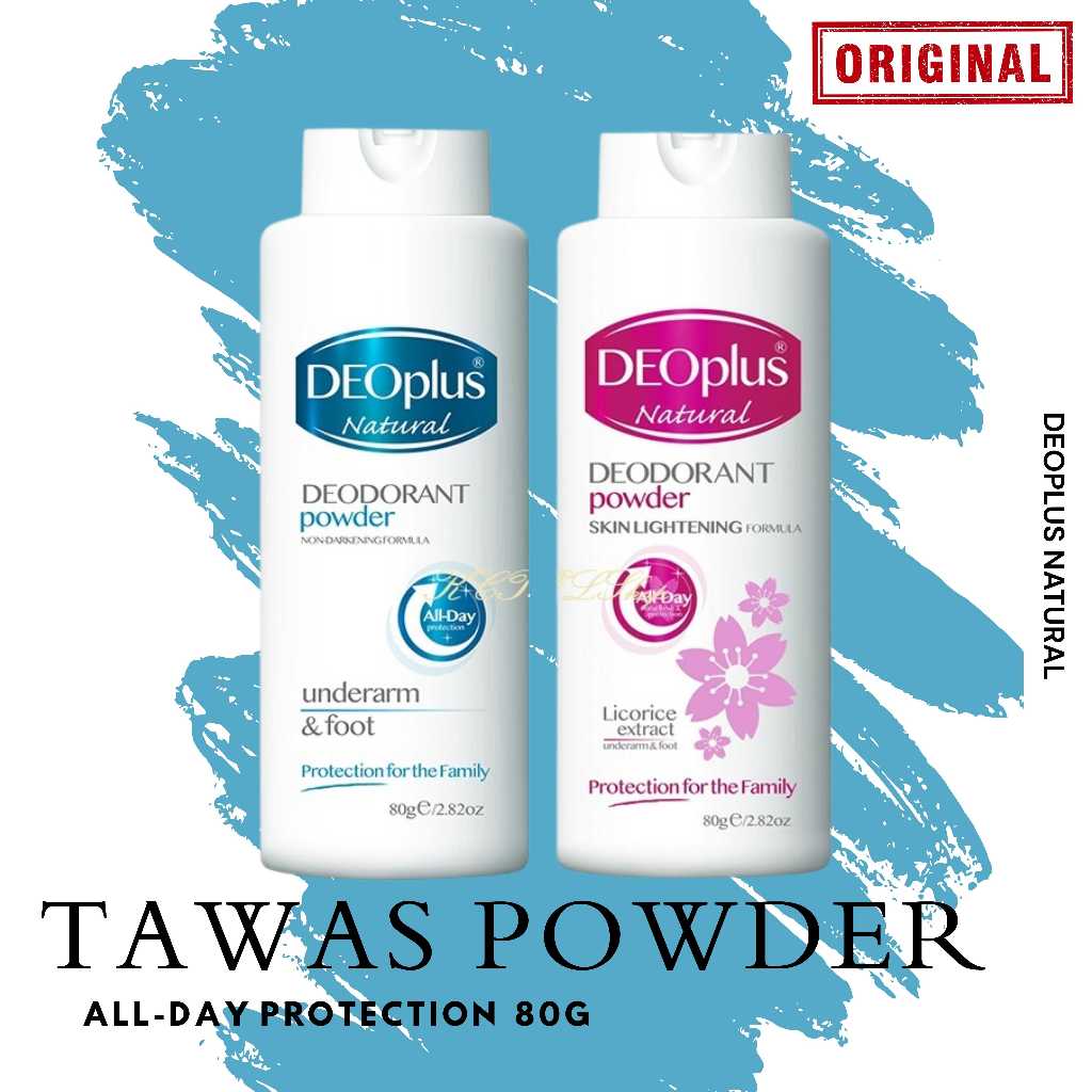 DeoPlus Natural Tawas Powder with Skin Lightening Formula for Underarms ...