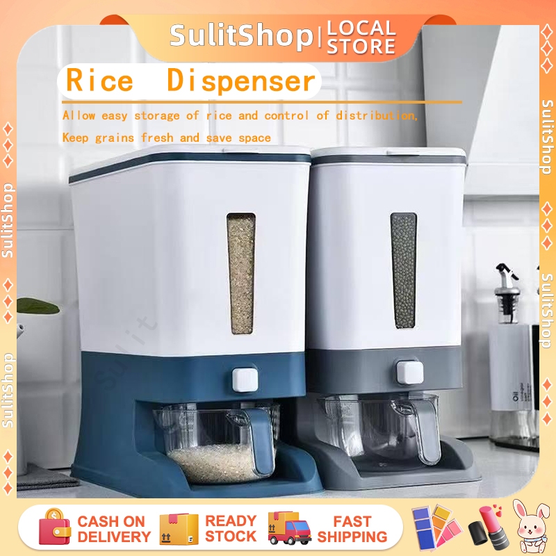 Automatic Rice Dispenser InsectProof MoistureProof Sealed Storage Box ...