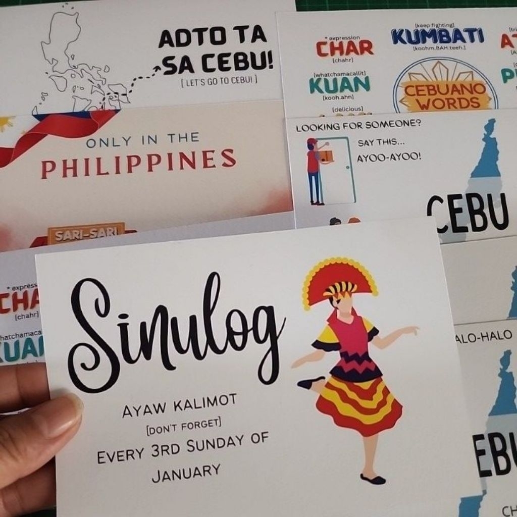 Cebu Postcards | 8 assorted cards | Shopee Philippines