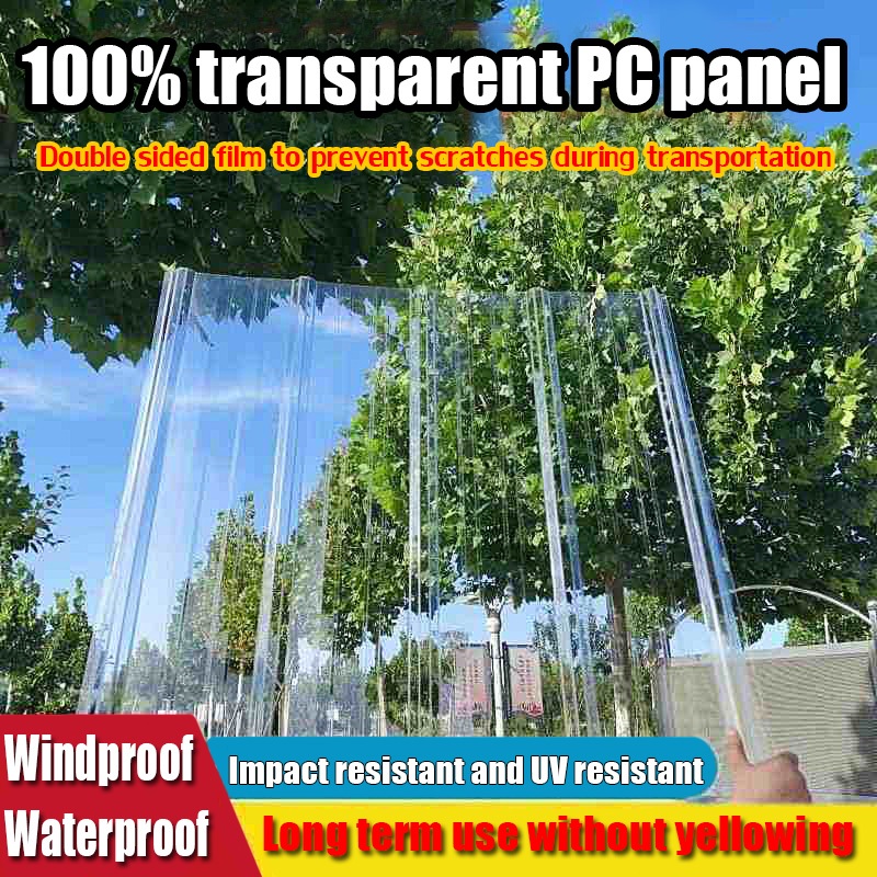 120*90*cm PC Full Transparent Longspan RIB TYPE daylighting board ...