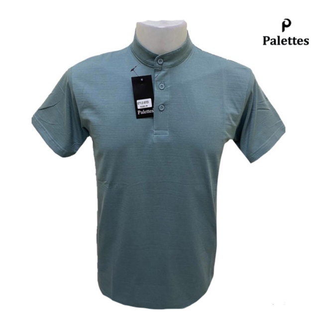 PALETTES Chinese Collar Polo Shirt for Man #8705 | Shopee Philippines