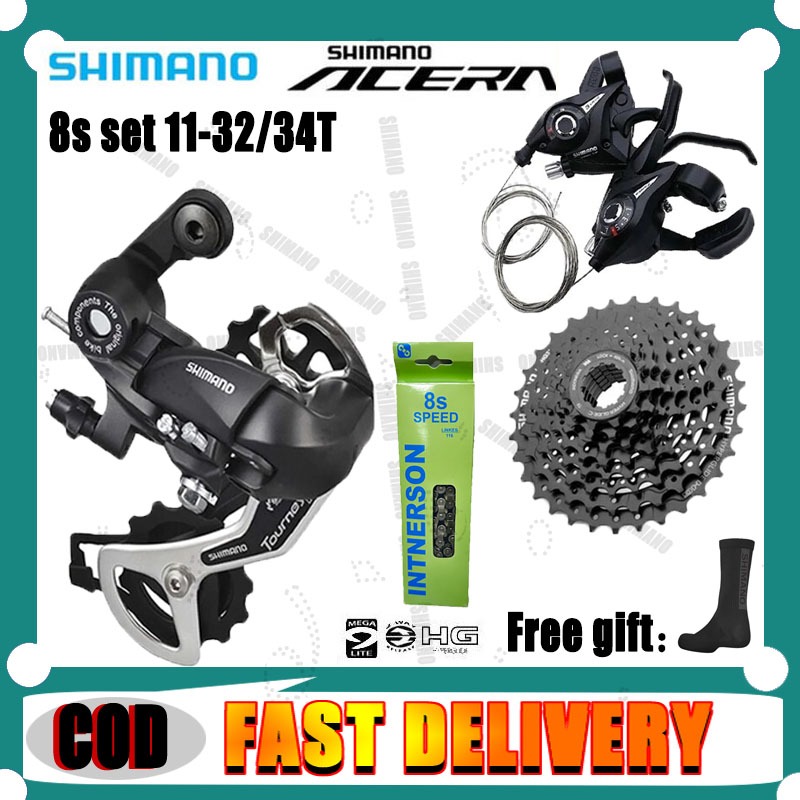Shimano Tourney TX35 8speed Groupset RD shifter 8s HG31 Casette type 11 ...