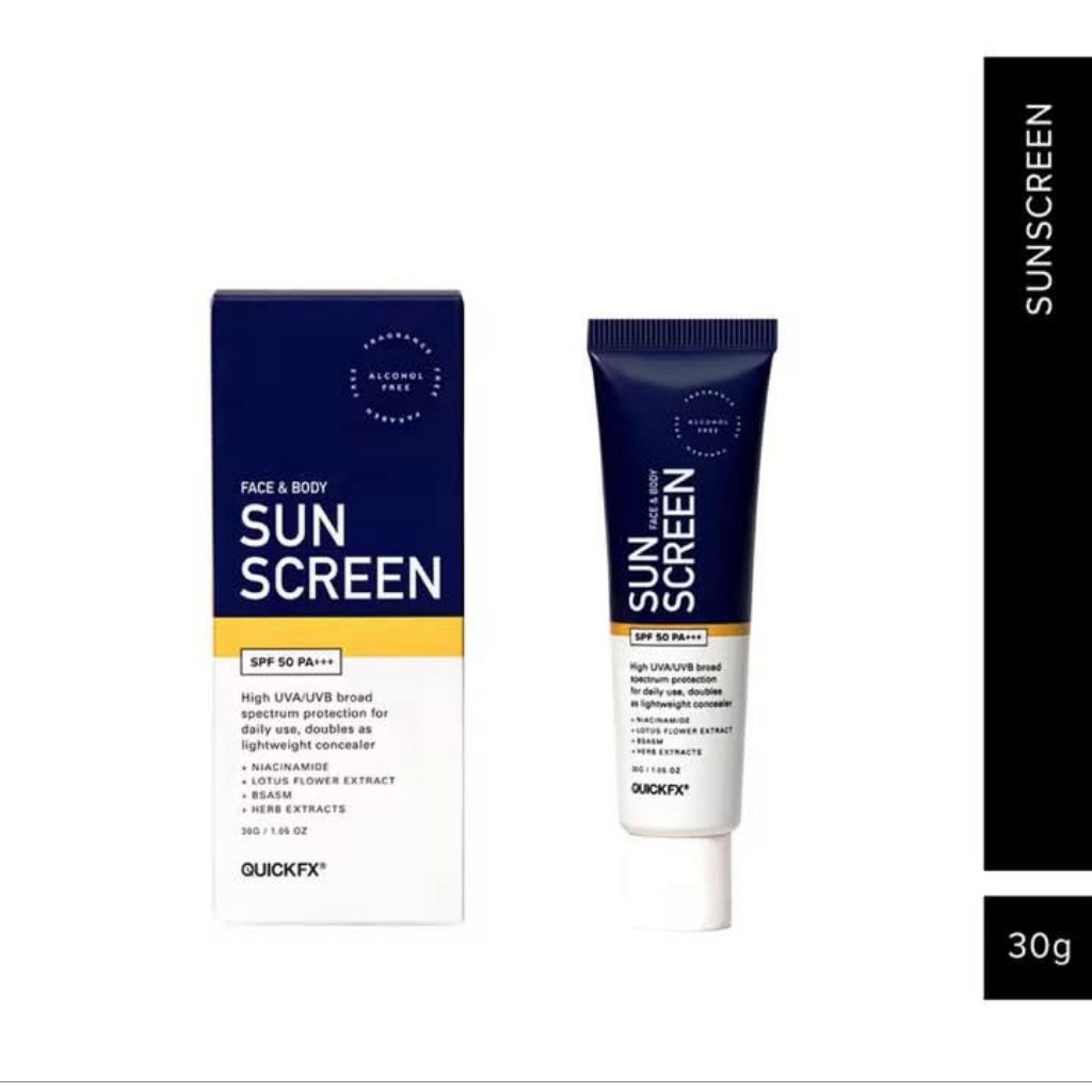QUICKFX FACE & BODY SUNSCREEN SPF 50 PA+++ 30g | Shopee Philippines