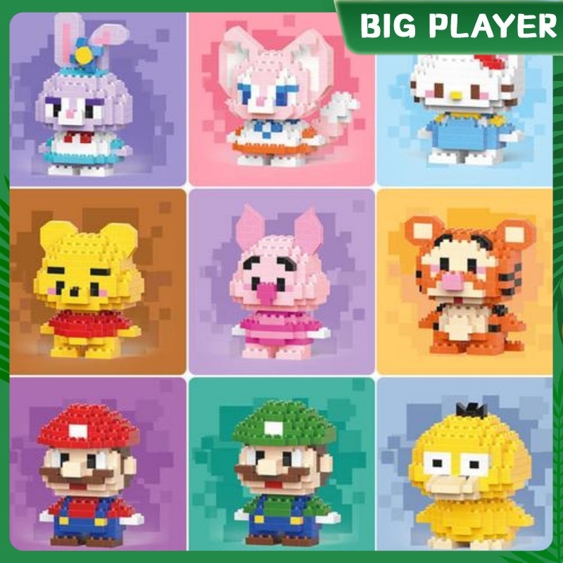 【Big Player】 Sanrio Character Micro Blocks Set 140+PCS Kawaii DIY Gift ...
