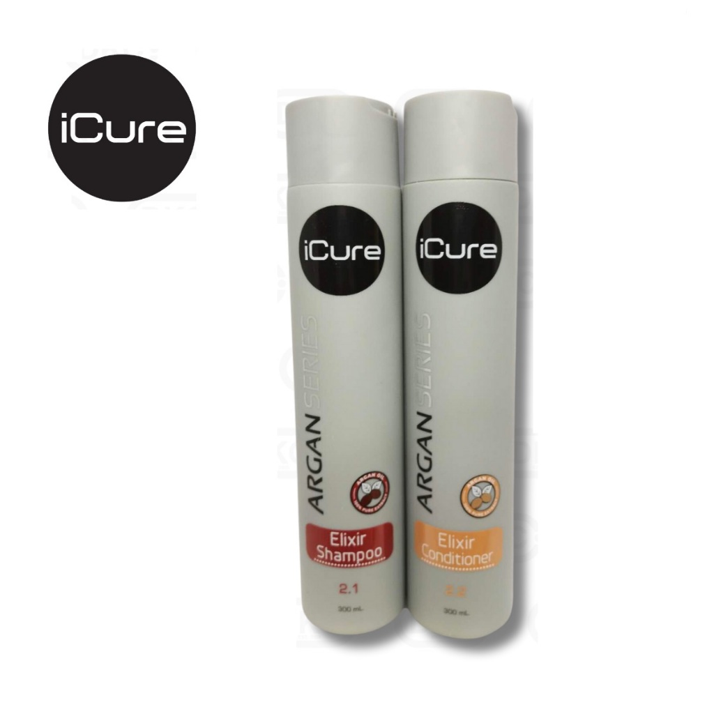 [With Freebie] iCure Elixir Argan Shampoo OR Conditioner 300ml | Shopee ...