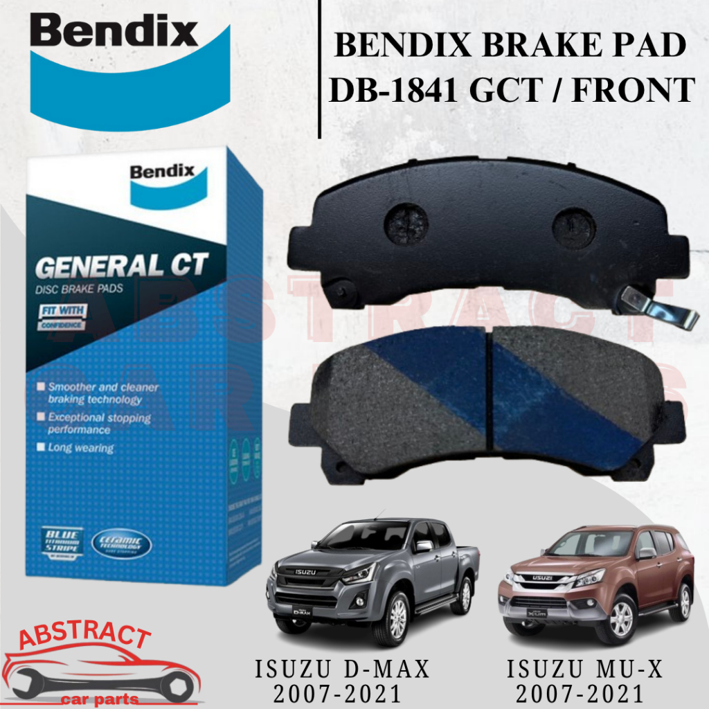 Bendix Brake Pad Front for Isuzu D-MAX, MUX, ALTERRA 2007-2021 (DB-1841 ...