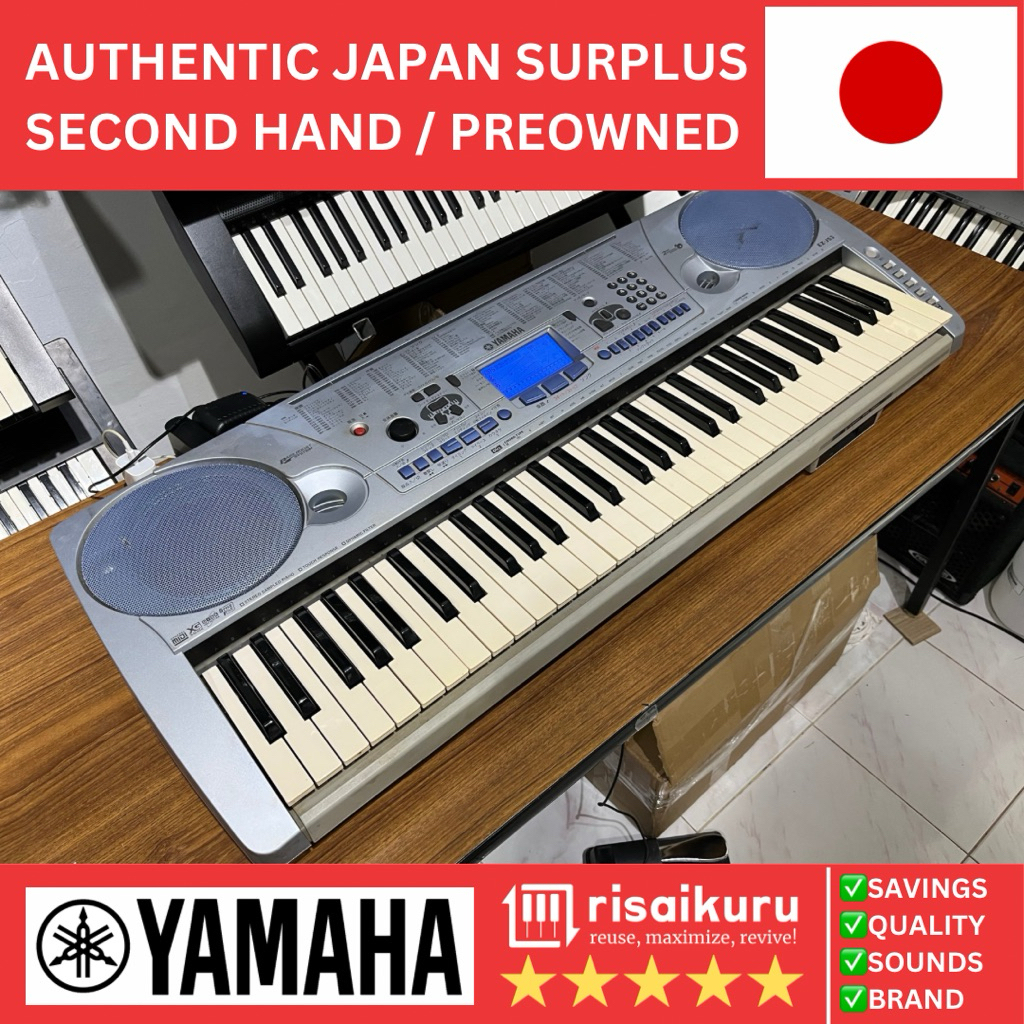 Yamaha EZ-J53 Touch Response Keyboard Piano Organ Synthesizer 61 Keys ...