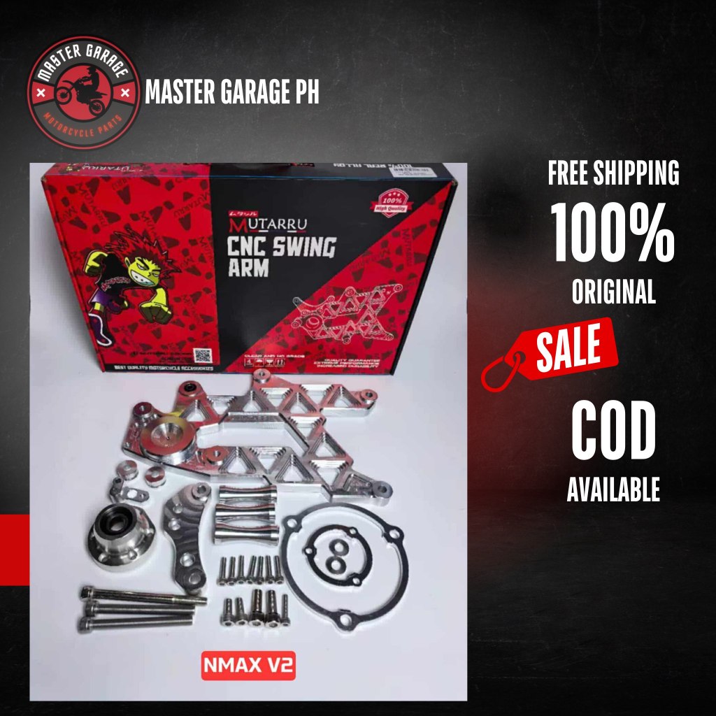 Mutarru CNC Swing Arm (SILVER Only) NMAX V2 | Shopee Philippines
