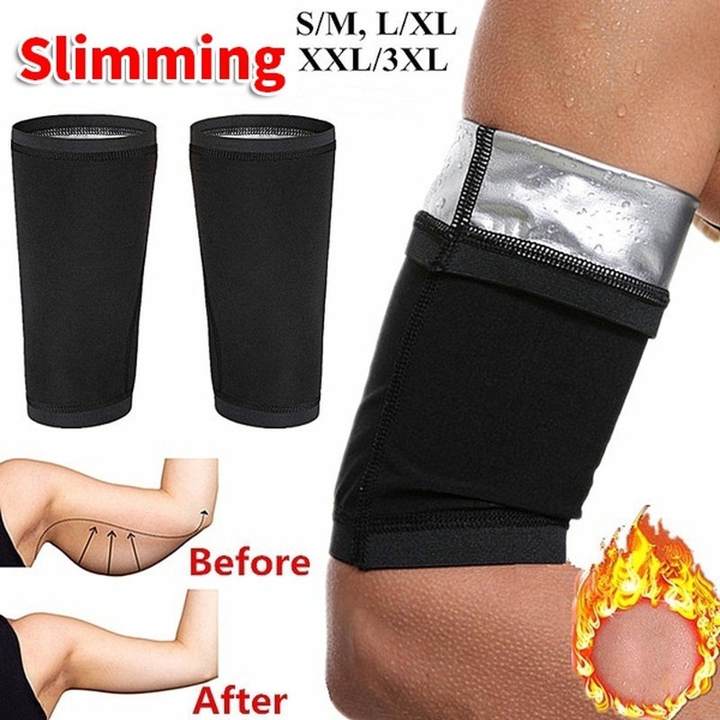 1 Pair Arm Shaper Trimmers Sweat Arm Fat Burner Sport Slimmer Armbands ...