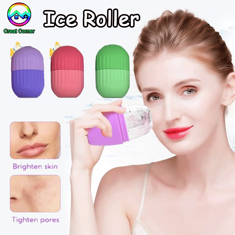 Ice molder for face Ice Ball Face Beauty Massage Silicone Ice Roller ...