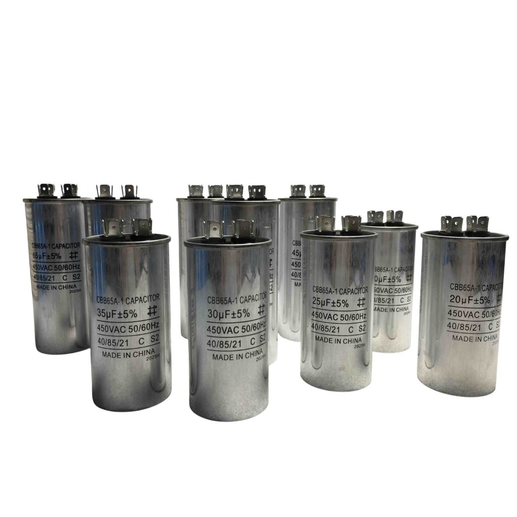 CBB65 AIRCON STARTING CAPACITOR 450V AC 20UF 25UF 30UF 35UF 40UF 45UF ...