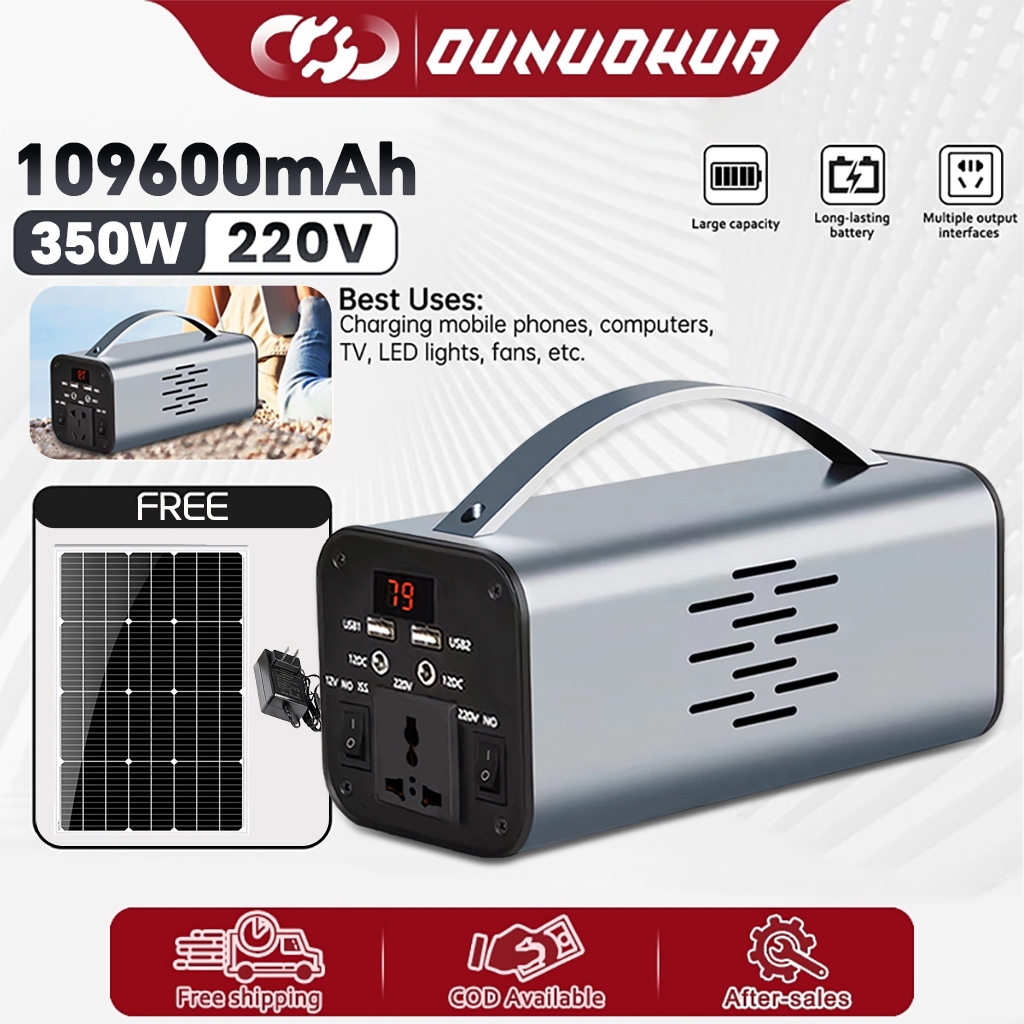 350W/1090600mAh Power Station 220V Multi-Function Portable Power Bank ...