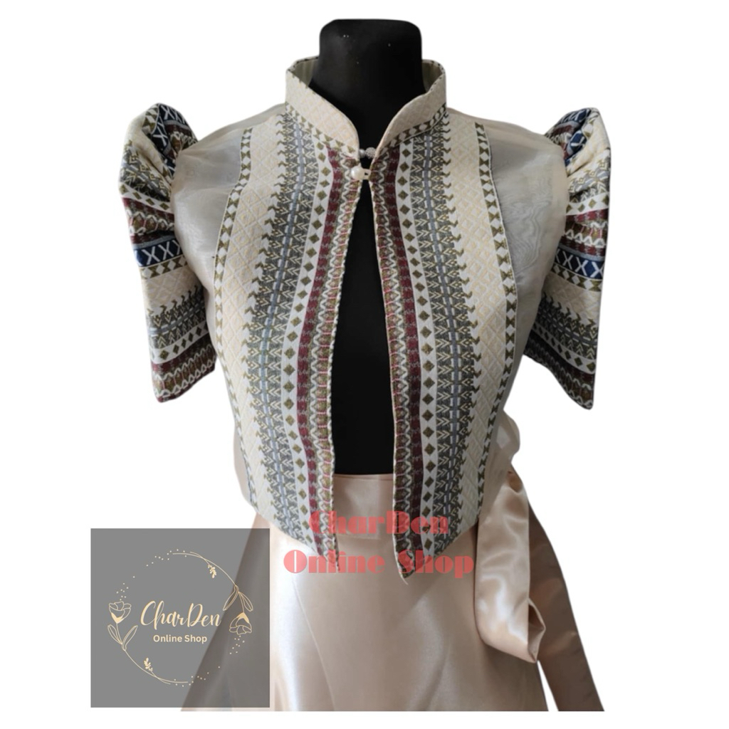 Modern Filipiniana Ethnic Bolero Formal Dress Top Blouse | Shopee ...