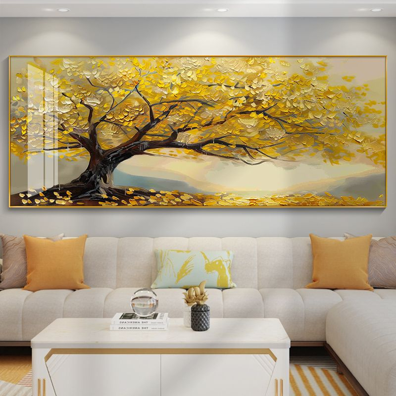 【COD】Aesthetic Home Decor frame Sofa Wall Decor Money tree Painting ...