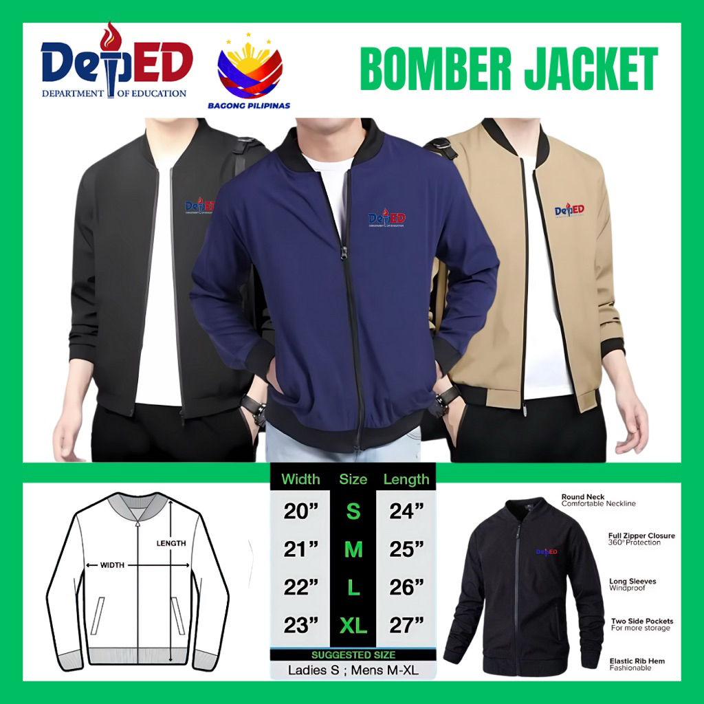 Sports Bomber Jacket | Shopee Philippines