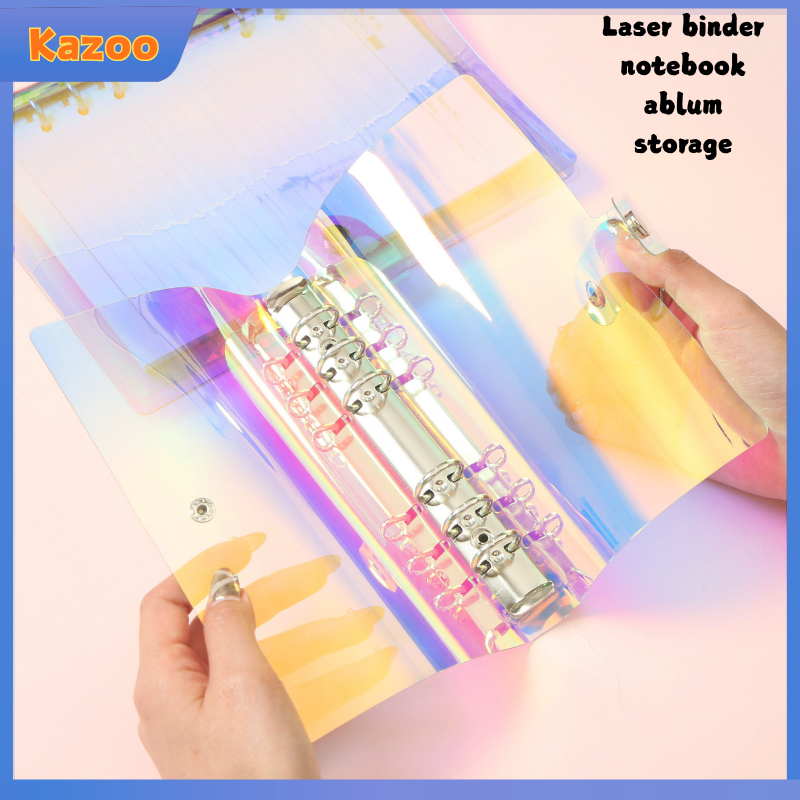 6 Holes A5/A6 soft laser binder K-pop Photo Card Binder Album notebook ...